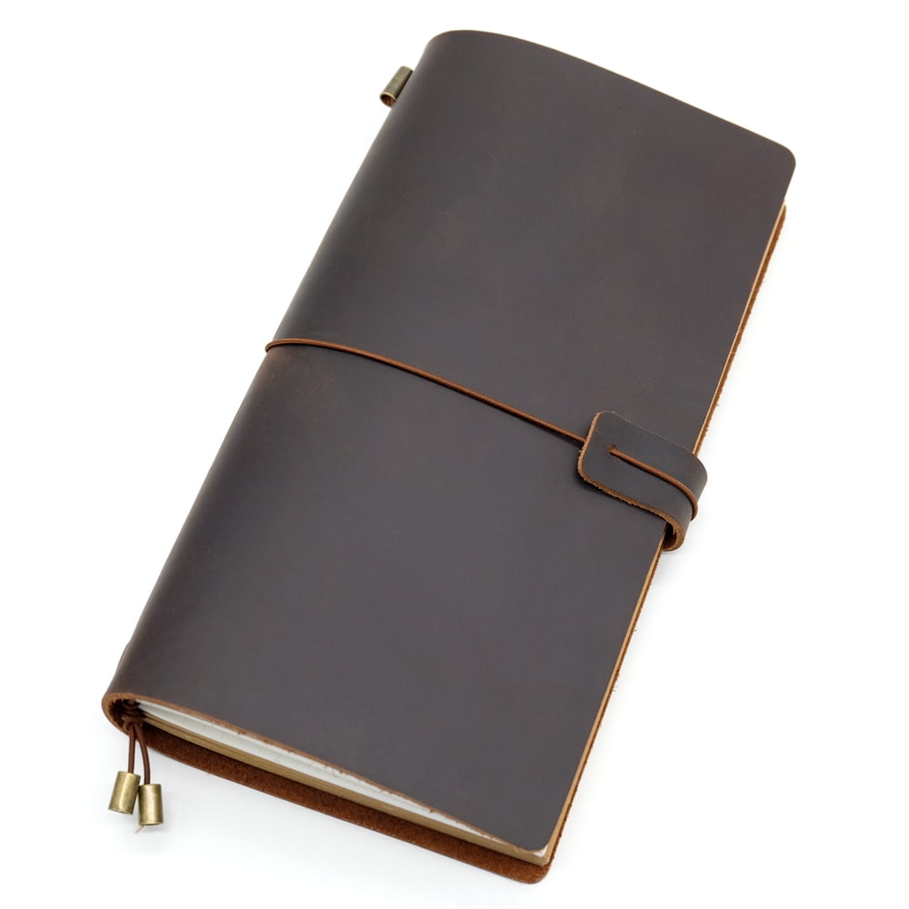 DAYEH 100% Handmade Genuine Leather Traveler‘s Notebook Travel Diary ...