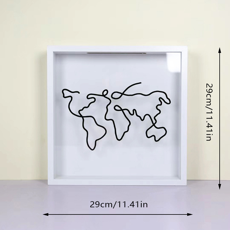 DAYEH 1PC Souvenirs Photo Frames Map Box Adventure Archive Boxes ...