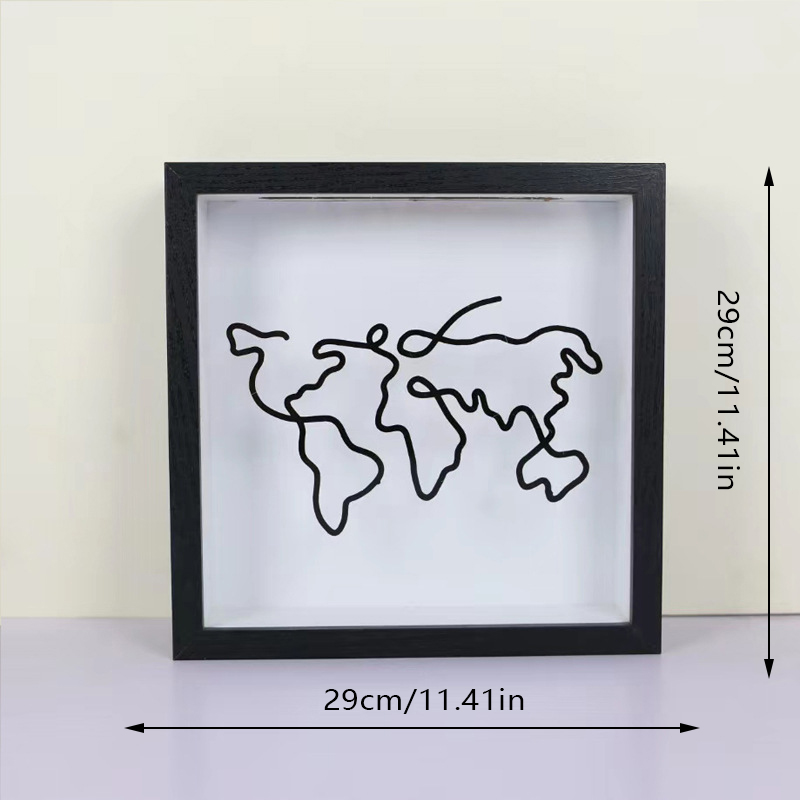 DAYEH 1PC Souvenirs Photo Frames Map Box Adventure Archive Boxes ...