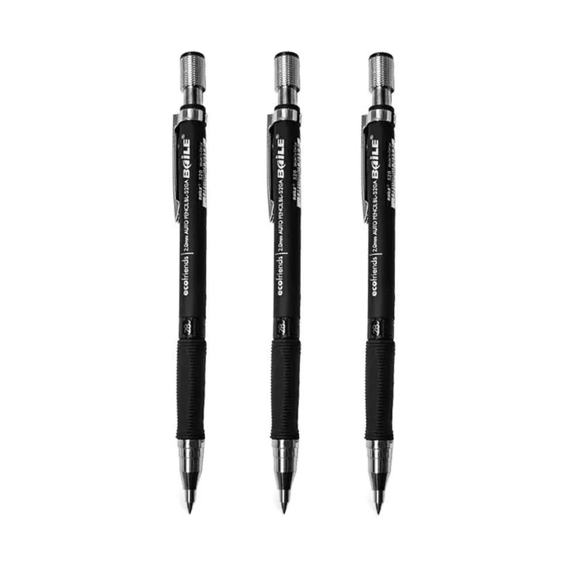 DAYEH 2.0mm Mechanical Pencil Set 2B Automatic Pencils with Color/Black ...