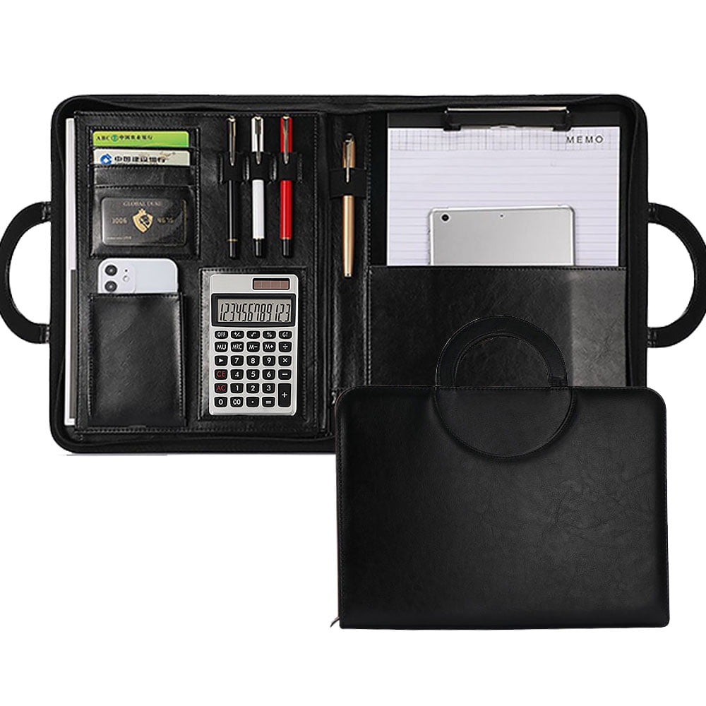 DAYEH A4 Portfolio Folder Padfolio Women Business Briefcase Folding ...