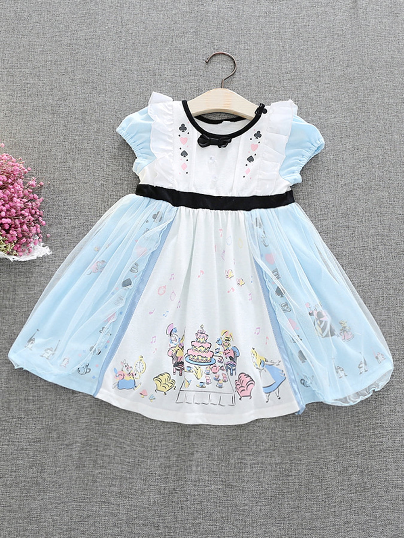 DAYEH Baby Girl Birthday Party Dress Princess Elegant Tutu Flower Girl ...