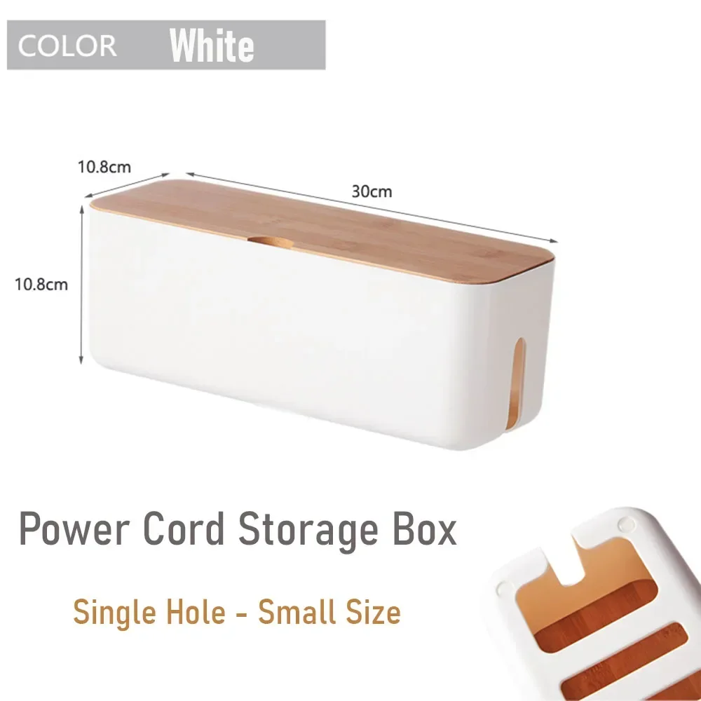 DAYEH Cable Organizer Box for Extension Cord Power Stripe Surge ...