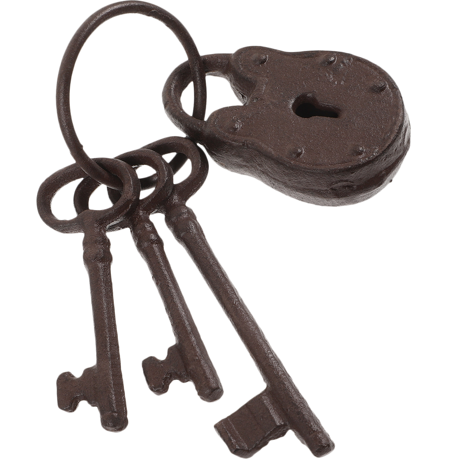 DAYEH Cast Iron Key Ring Keys Cast Iron Decorative Key Craft Vintage ...
