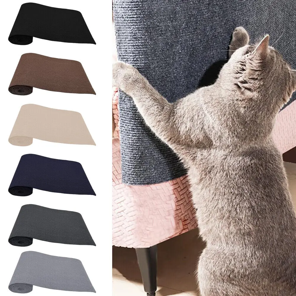 DAYEH Cat Scratcher Sofa Protector, Self-Adhesive Trimmable Scratch Pad ...