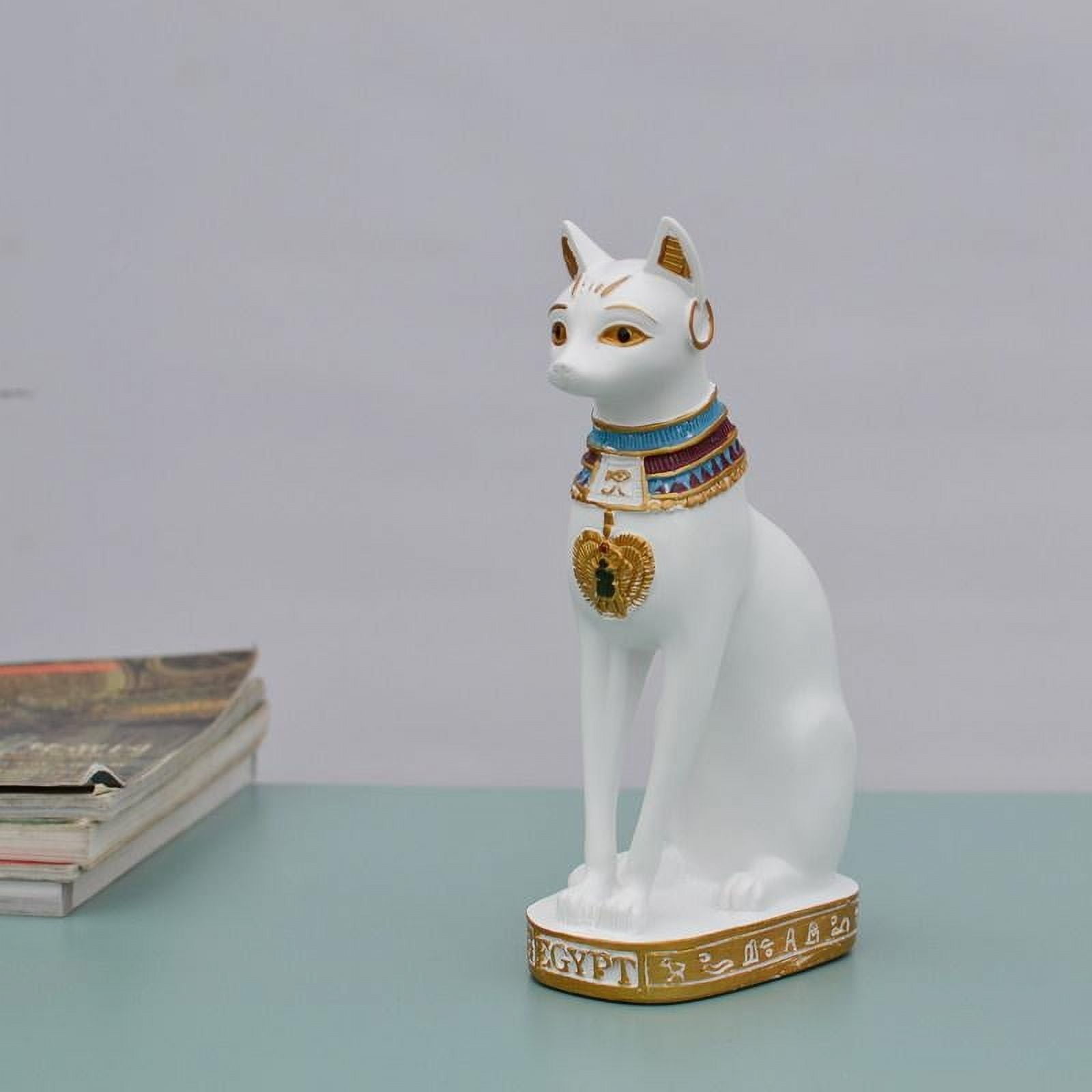 DAYEH Cat Statue Ornament Egyptian Cat Figurine Statue Decoration ...