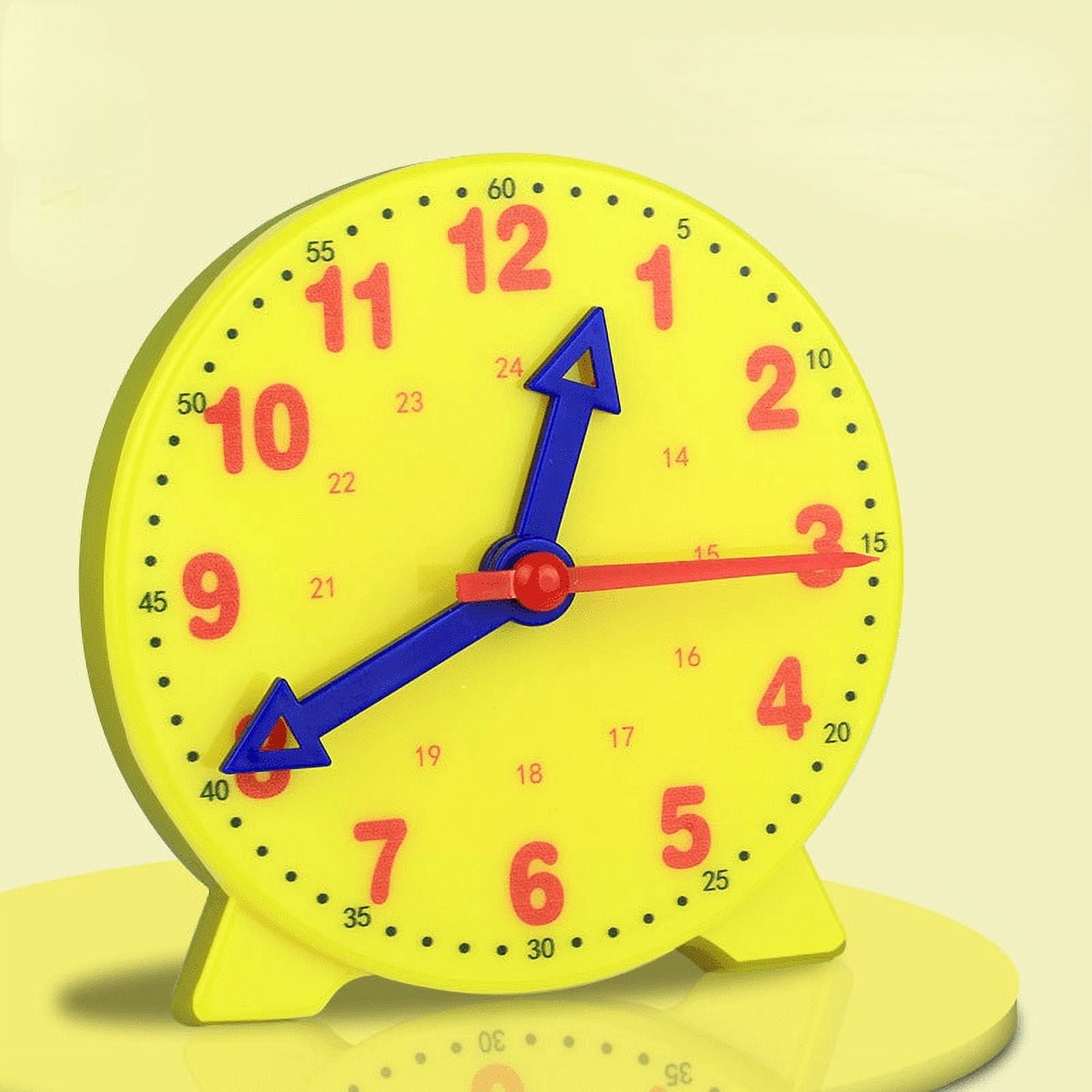 DAYEH Children Montessori Clock Educational Toys Hour Minute Second ...