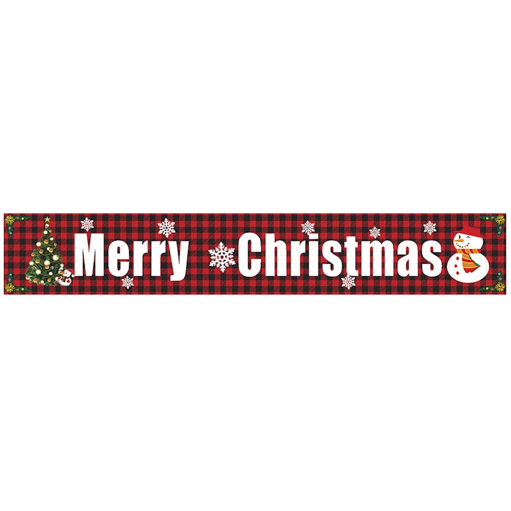DAYEH Christmas Decor Banner Decorations Outdoor Christmas Banner for ...