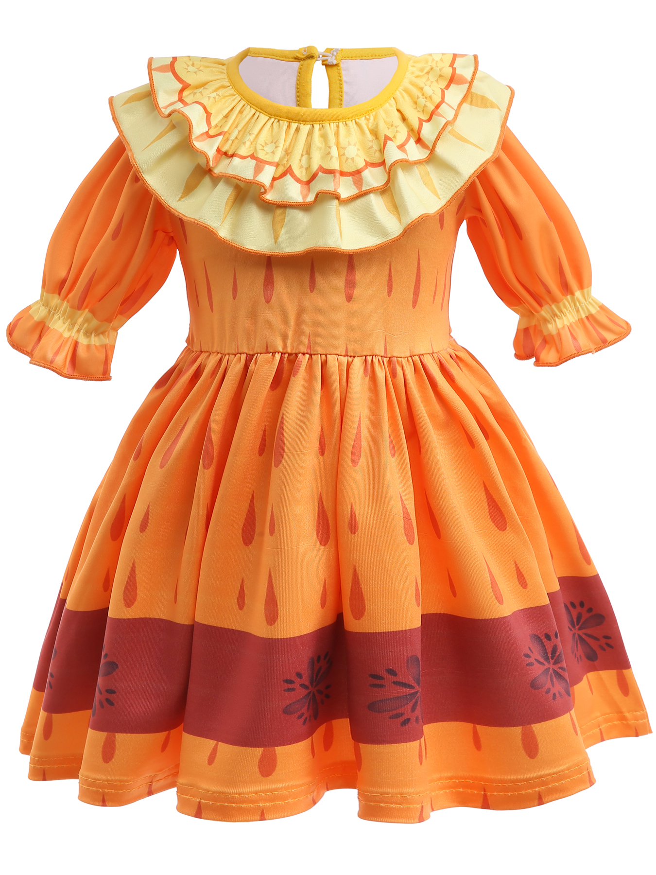 DAYEH Elegant Girls Flutter Trim Tutu Dress Dancing Dresses For Ballet ...