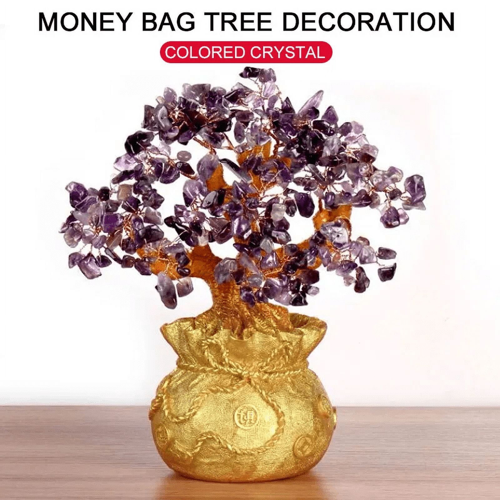 DAYEH Lucky Money Tree with Chinese Gold Ingot - Fortune Tree for Home ...