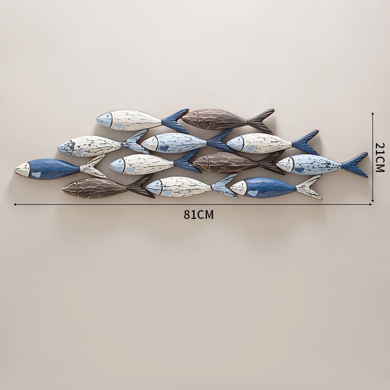DAYEH Mediterranean style fish pendant wall three-dimensional fish ...