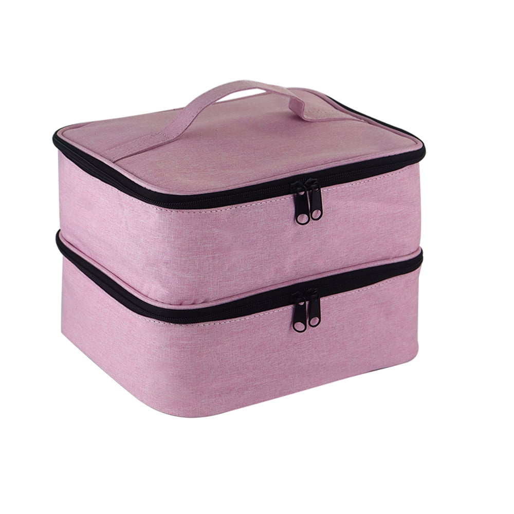 DAYEH Nail Polish purple storage rack double-layer nail makeup travel ...
