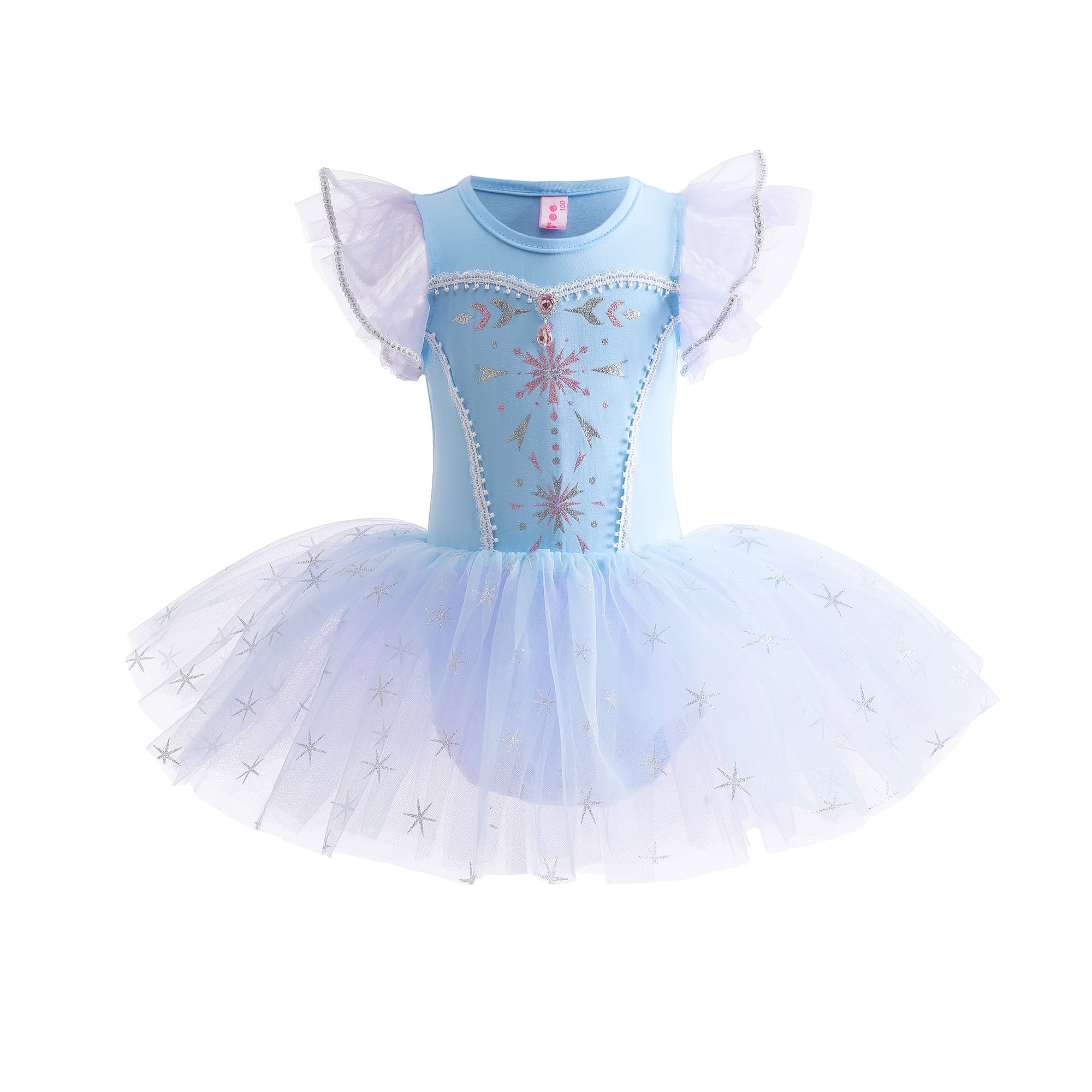 DAYEH Princess Ballet Tutu Dress with Cape for Toddler Little Girls ...