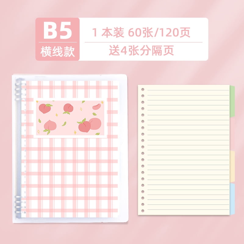DAYEH Release Paper B5 Loose-leaf Removable Cute Notebook A5ins Notepad ...