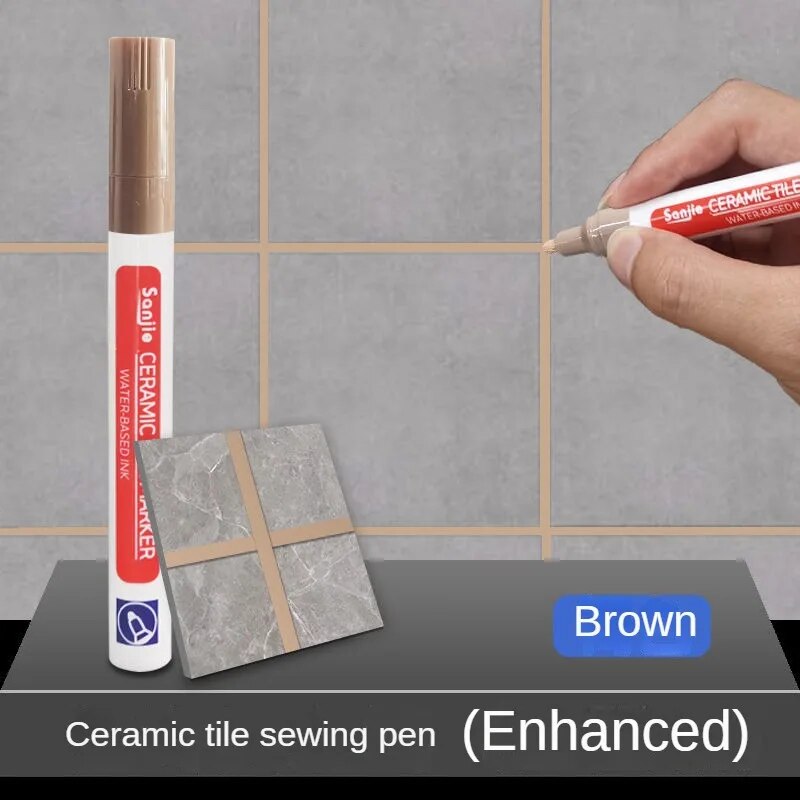 DAYEH Roise White Waterproof Tile Marker Grout Pen Wall Seam Pen ...
