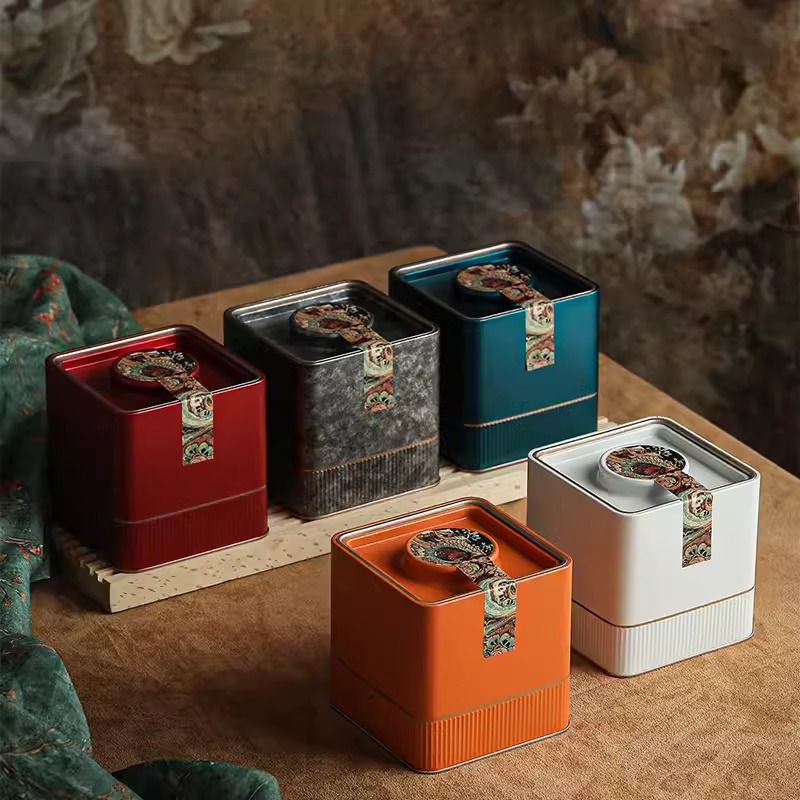 DAYEH Vintage Light Luxury Tea Can Empty Tin Tank Creative Simple ...