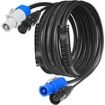 DAYI 5 Pin DMX Combo Cable 25 ft – 4-Core DMX Lighting & Power Cable, 5 ...