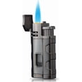DAYI Metal Lighter Triple Jet Flame Refillable Butane Windproof Lighter ...
