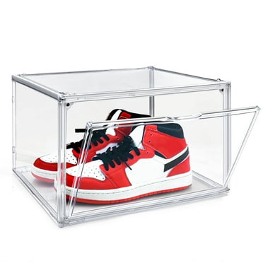 Pinkpum 12 Pack X-Large Shoe Storage Box, Clear Plastic Stackable Shoe ...