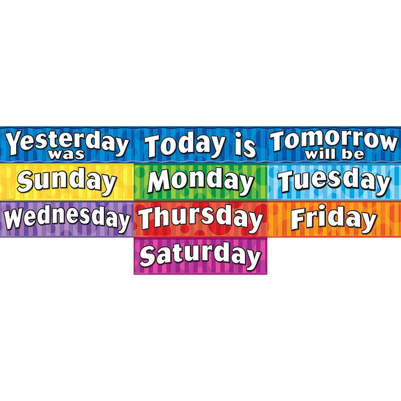 DAYS OF THE WEEK HEADLINERS - Walmart.com