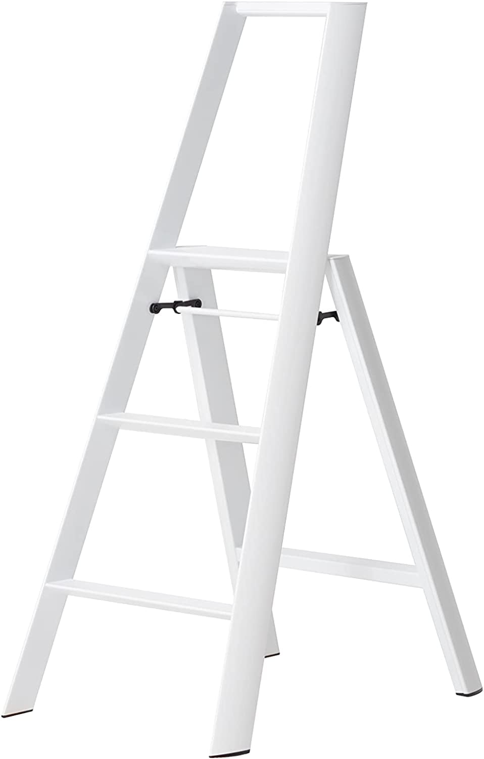 DAZHENG Ladders, Lucano Step Ladder, 3 Step, White - Walmart.com