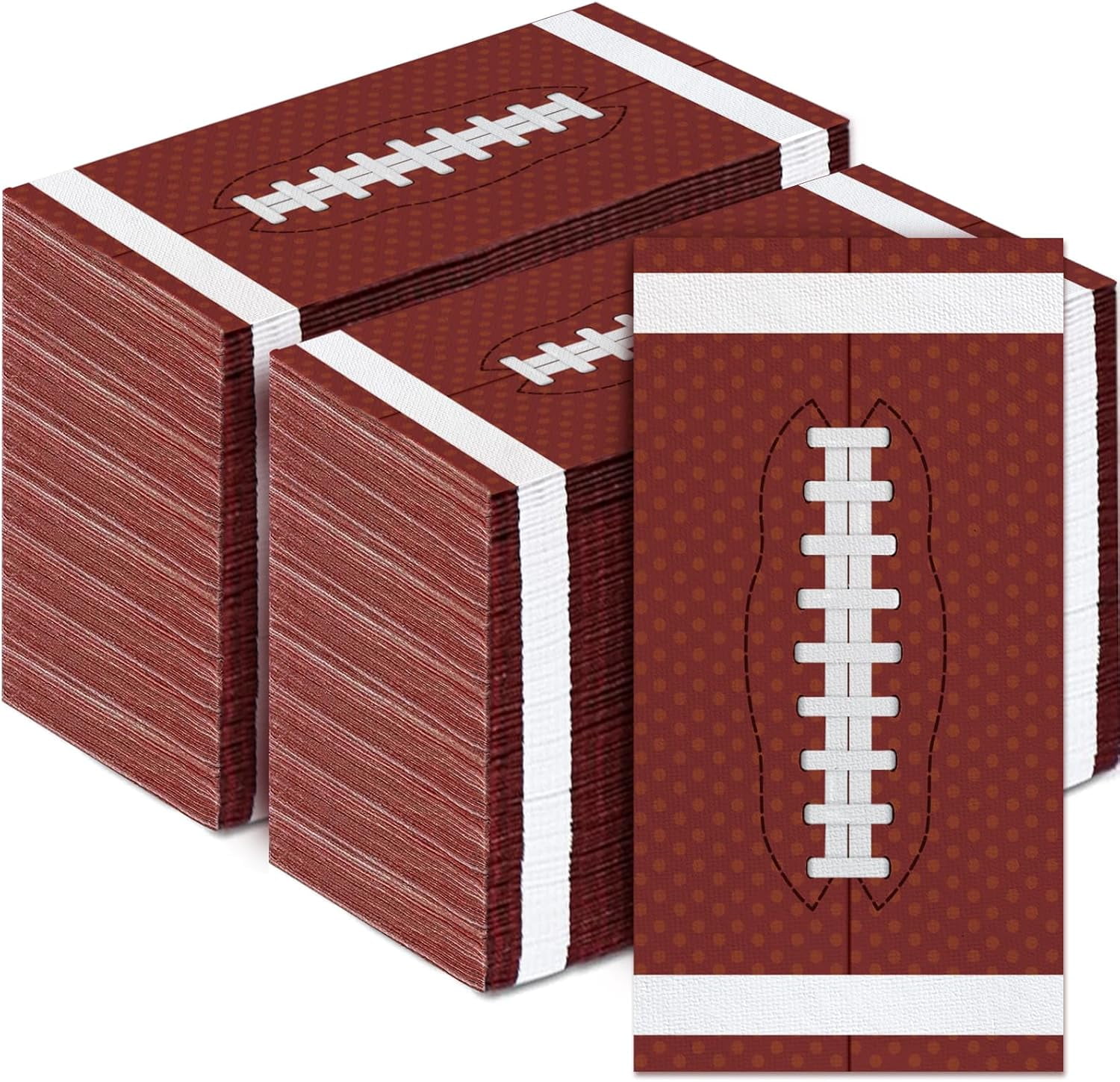 DAZLUT 100PCS Football Paper Napkins, Football Party Guest Napkins ...