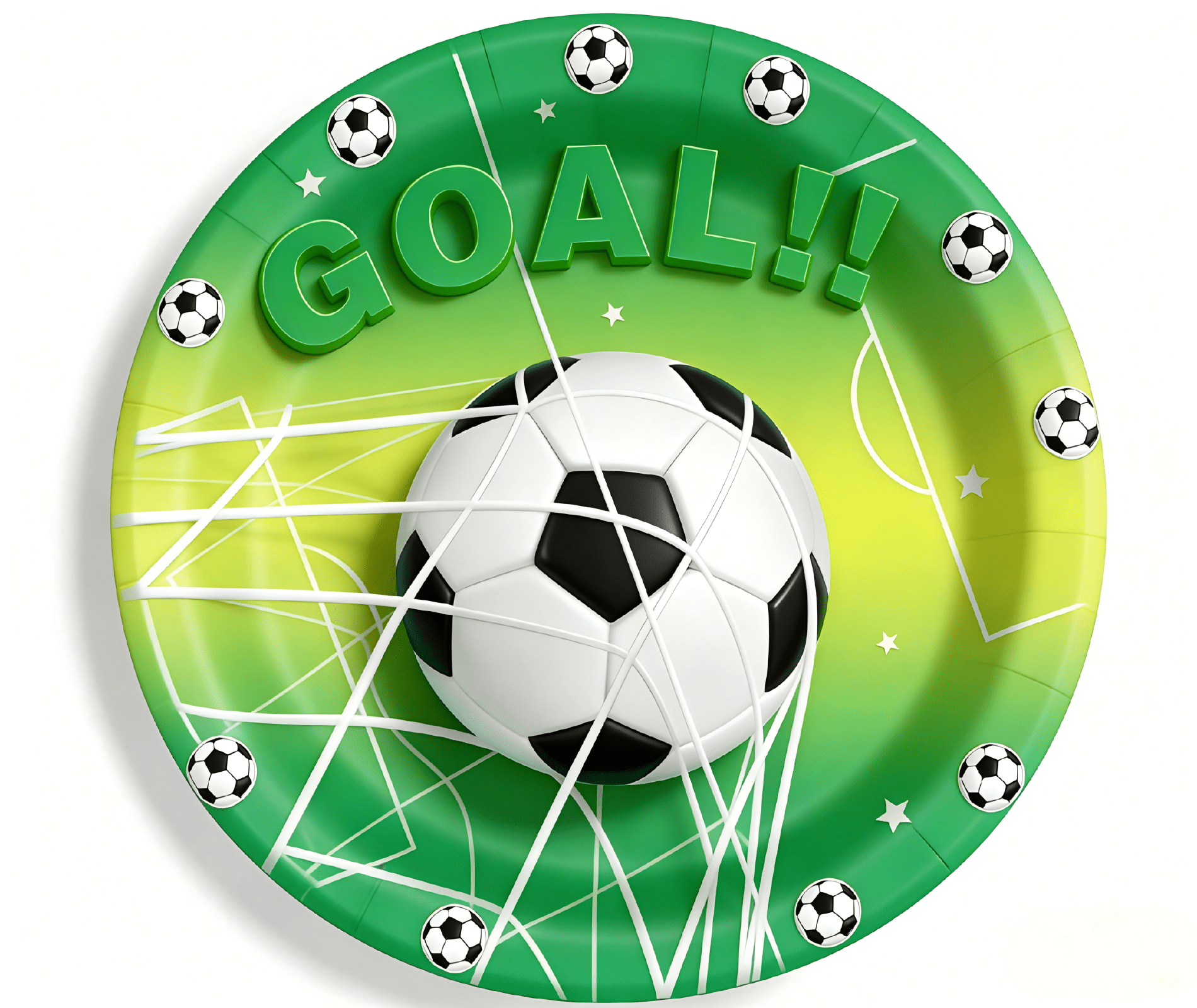 DAZLUTE 100 PCS Football Paper Plates Football Paper Plates Party ...