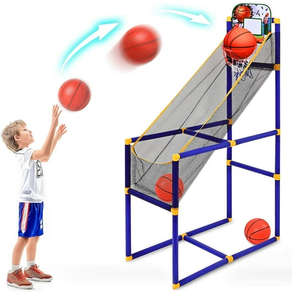 Joyfy Arcade Basketball Game for Kids,Adjustable Height 44"-55"Indoor ...