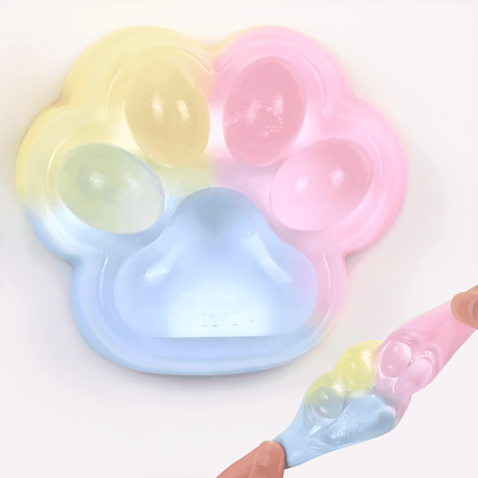 DAZLUTE Big Cat Paw Squishy Squeeze Toy, Pinch Stress Relief Toy, Soft ...