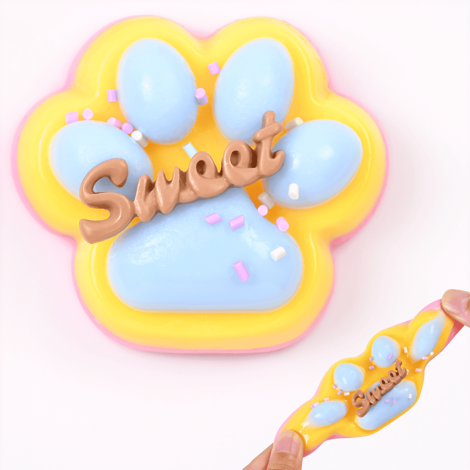 DAZLUTE Big Cat Paw Squishy Squeeze Toy, Pinch Stress Relief Toy, Soft ...