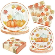 Thanksgiving Disposable Dinnerware Set for Your Holiday Party - Large ...