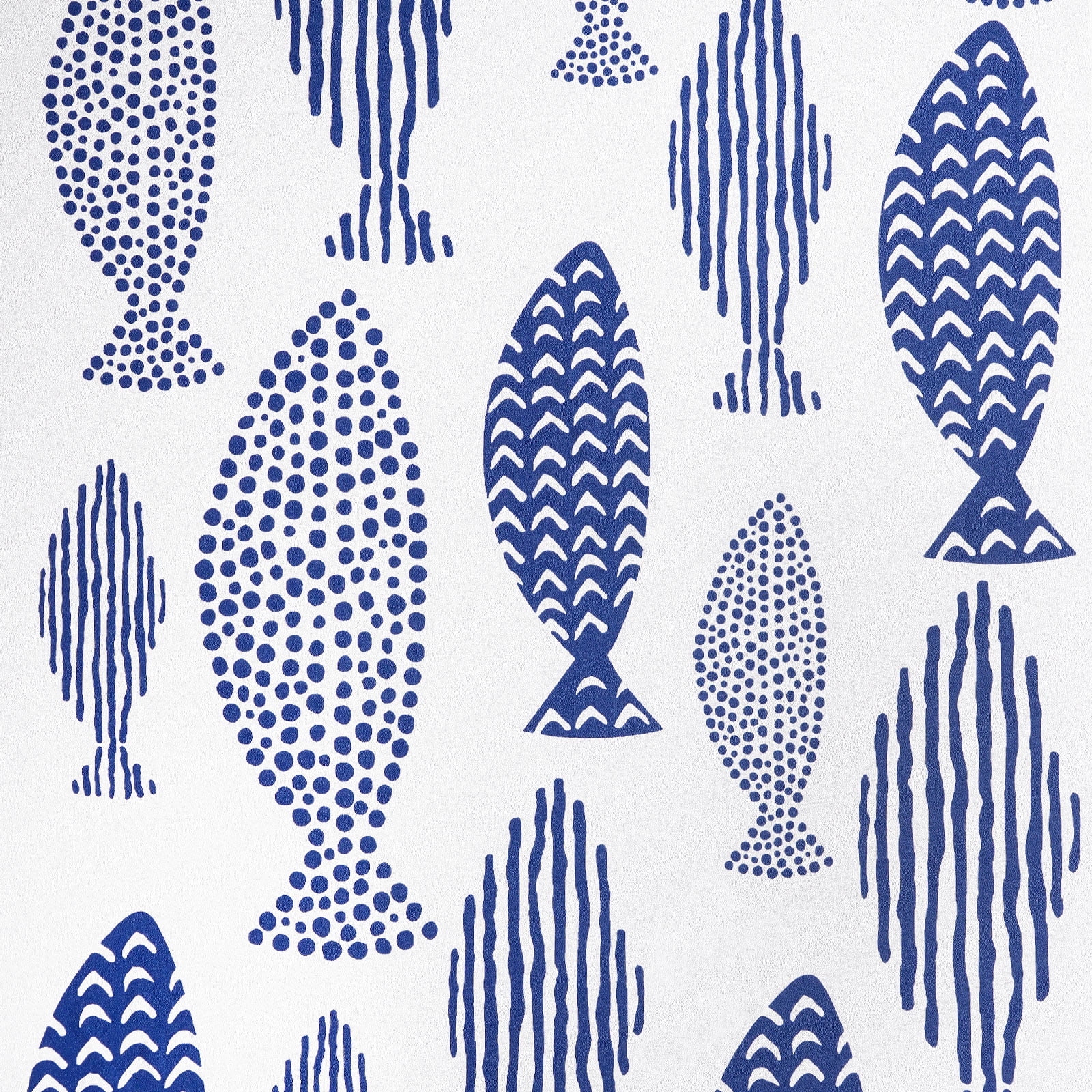 DAZLUTE Floral Peel and Stick Wallpaper, Blue Fish Wallpaper Self ...