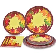 Fall Thanksgiving Paper Plates for Party Supplies Decoration Disposable ...