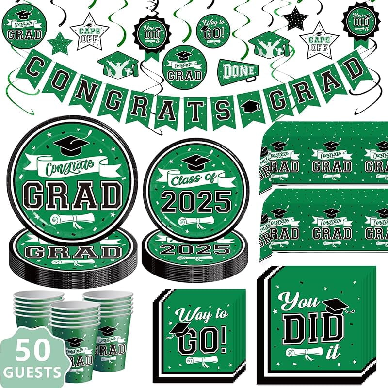 DAZONGE Graduation Decorations 2025 Blue, 2025 Graduation Party ...