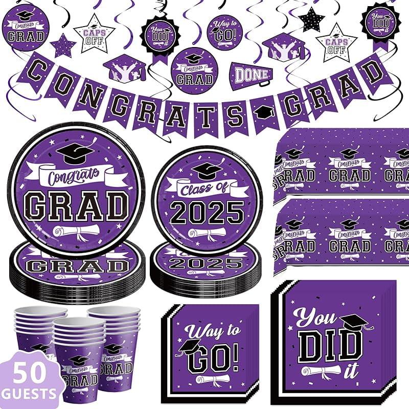 DAZONGE Graduation Decorations 2025 Blue, 2025 Graduation Party ...