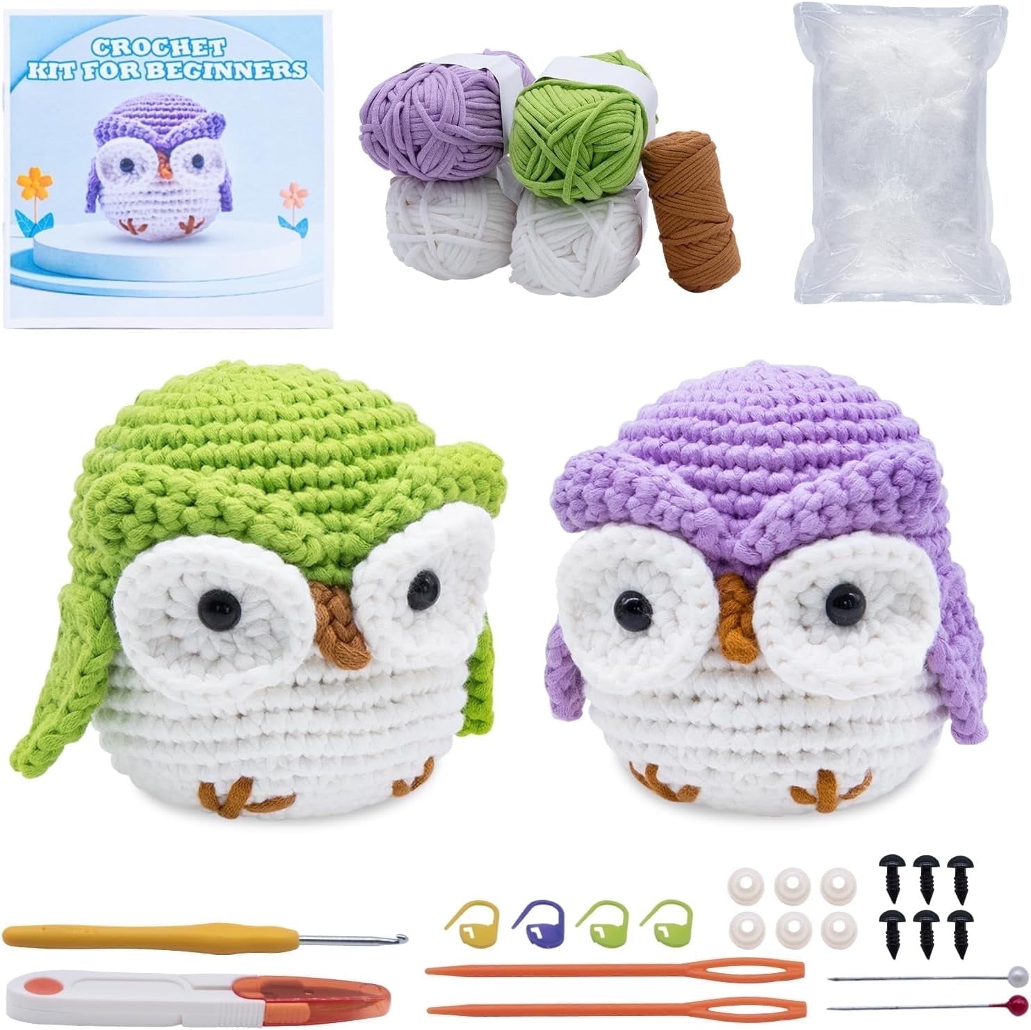 Crohet Kit for Beginners Women ，Crochet Starter Animal Kits for Adult ...