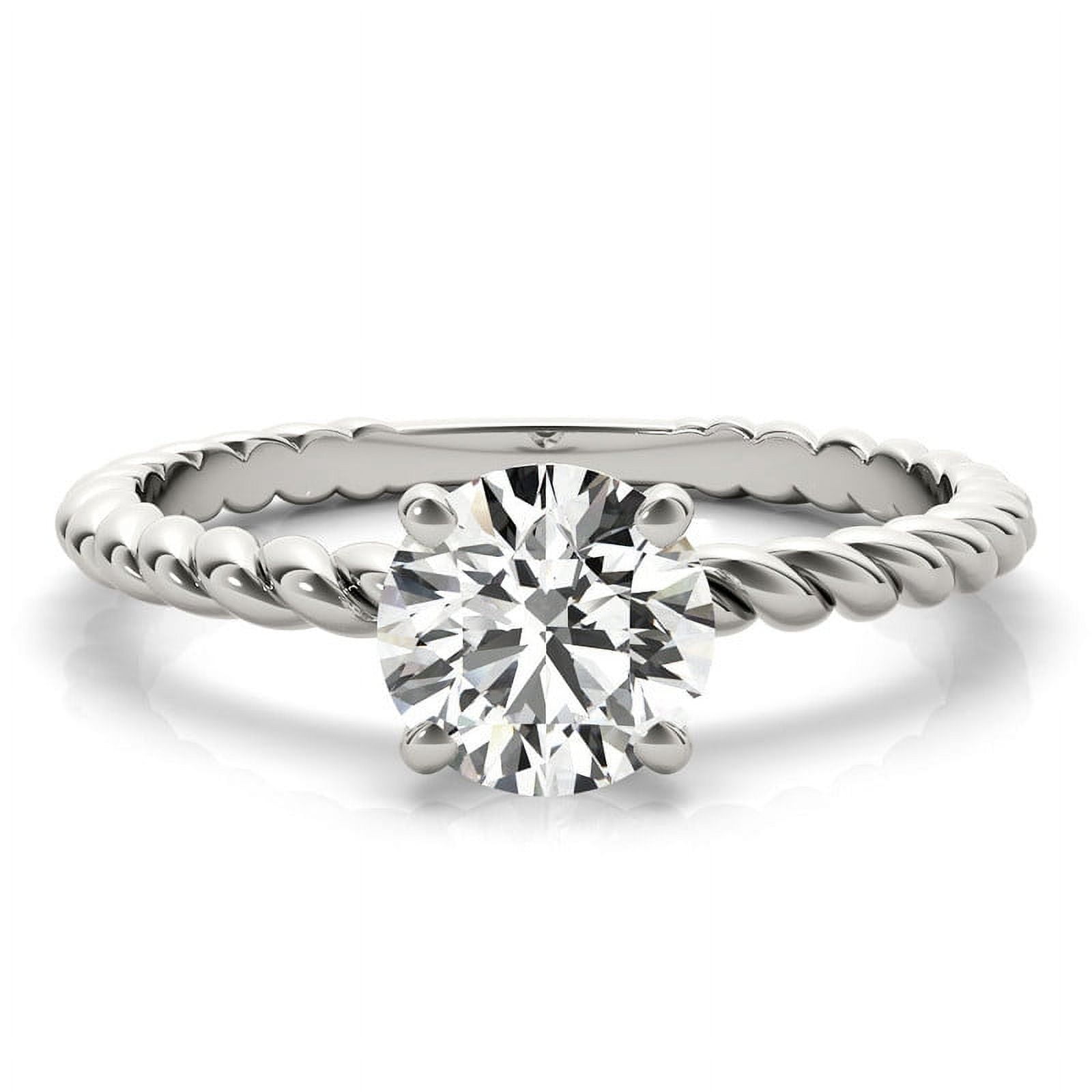 DAZZLE Jewel Brilliant Round Cut 1.7 Ct Lab Created Diamond Engagement ...