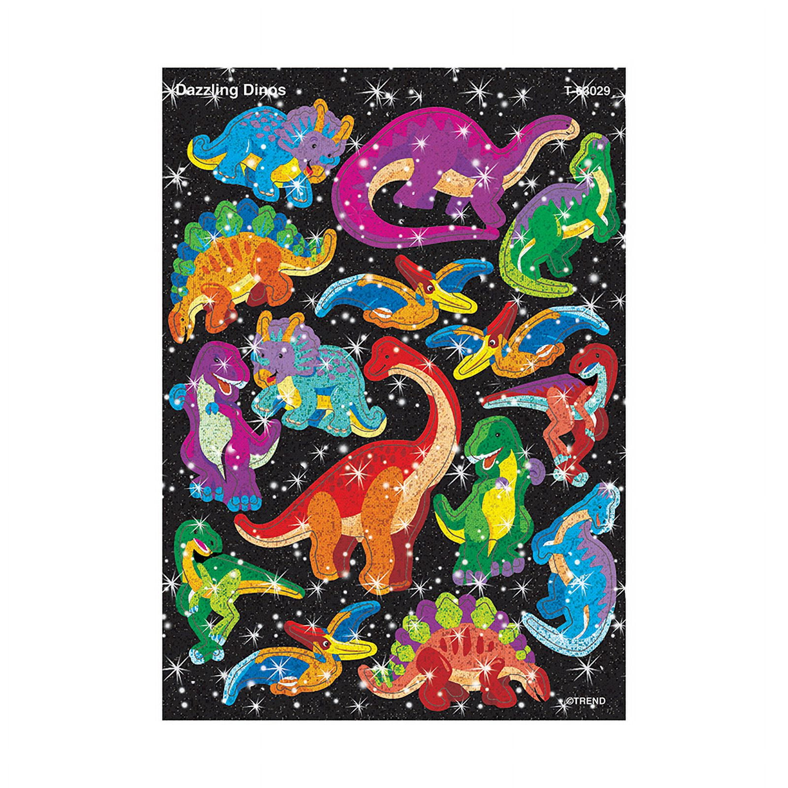 DAZZLING DINOS SPARKLE STICKER - Walmart.com