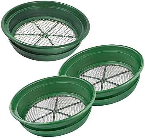 DAvignon 3pc Large Sorting Tray Classifiers 1/2", 1/4" 1/8" Mesh ...