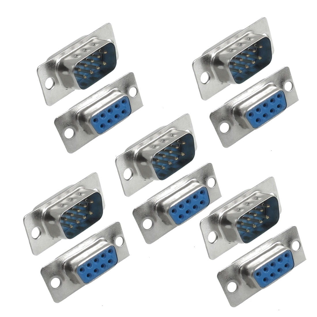 DB 9 Pin Female to Male Serial Cable Adapter Gender Changer Connector 5 ...