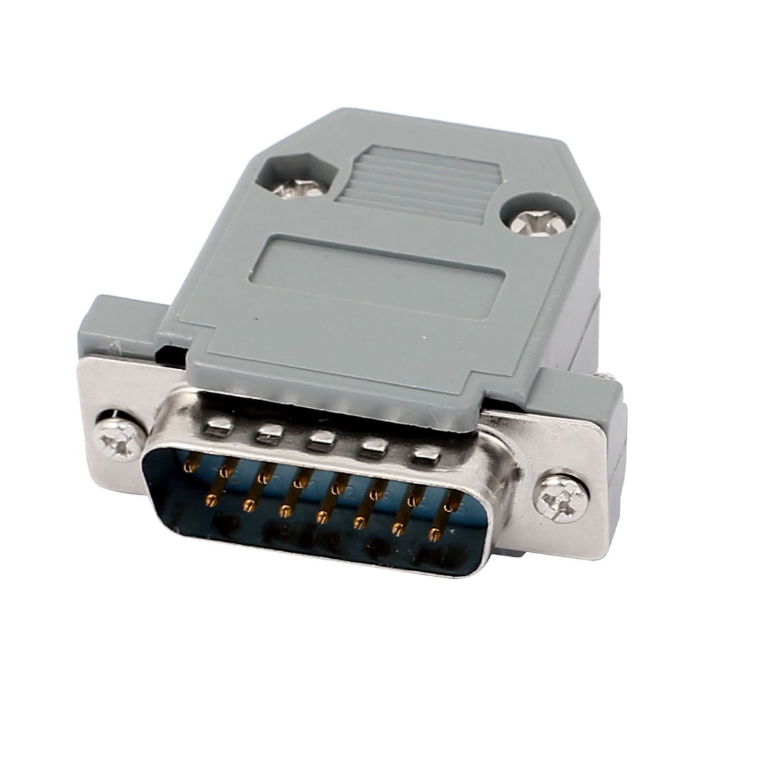 DB15 15 Pins 2 Rows Male Converter Connector Adapter w Housing Assembly ...