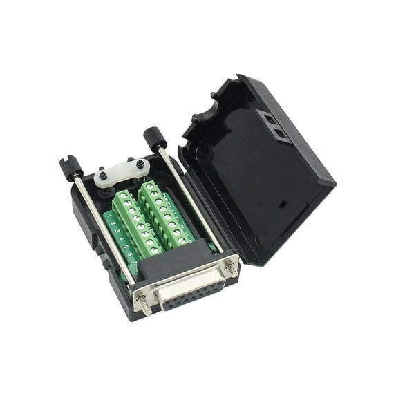 DB15 Breakout Connector Female Adapter 15-pin Port Adapter to Terminal ...