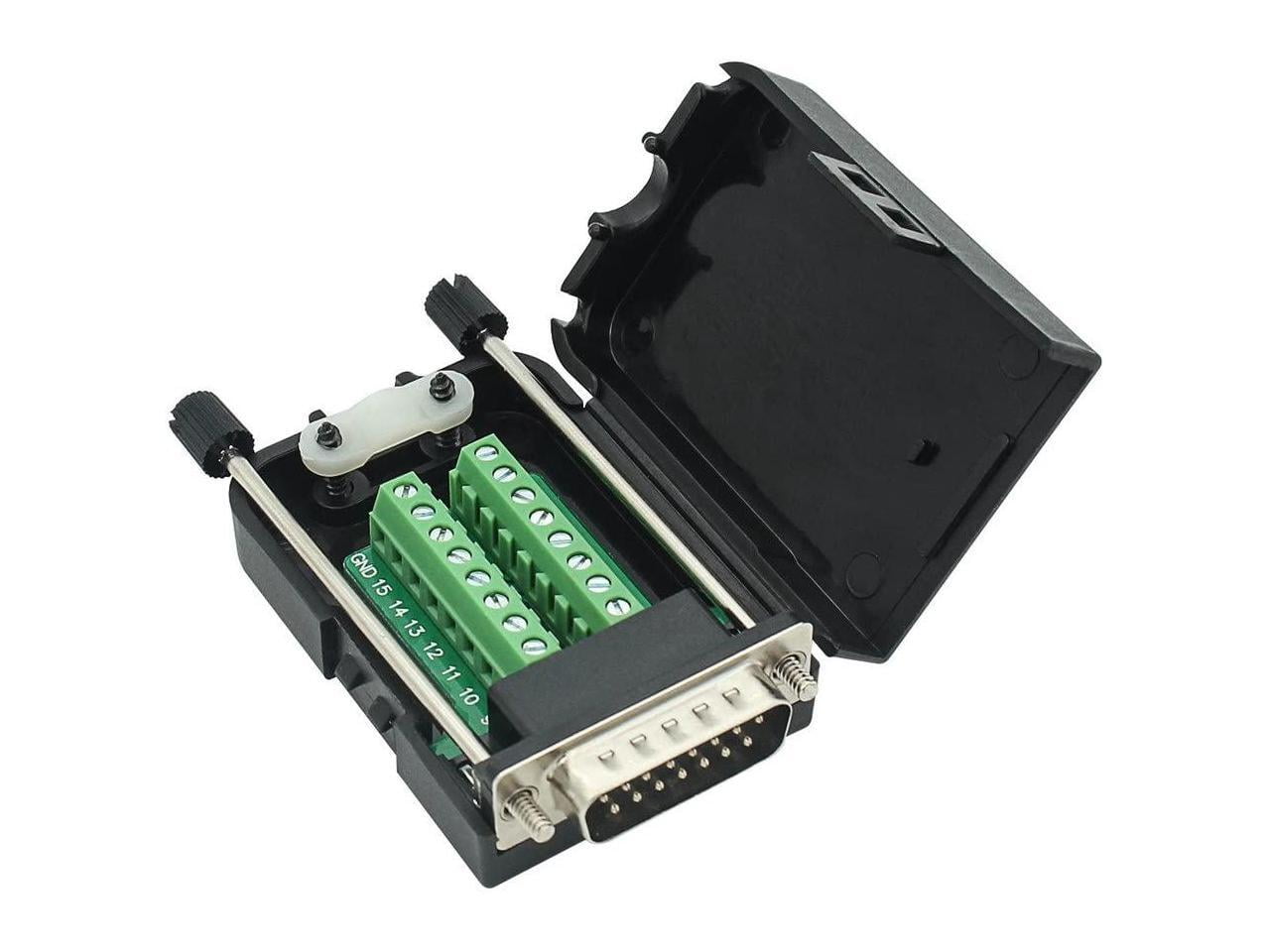 DB15 Breakout Connector Male Adapter 15-pin Port Adapter to Terminal ...