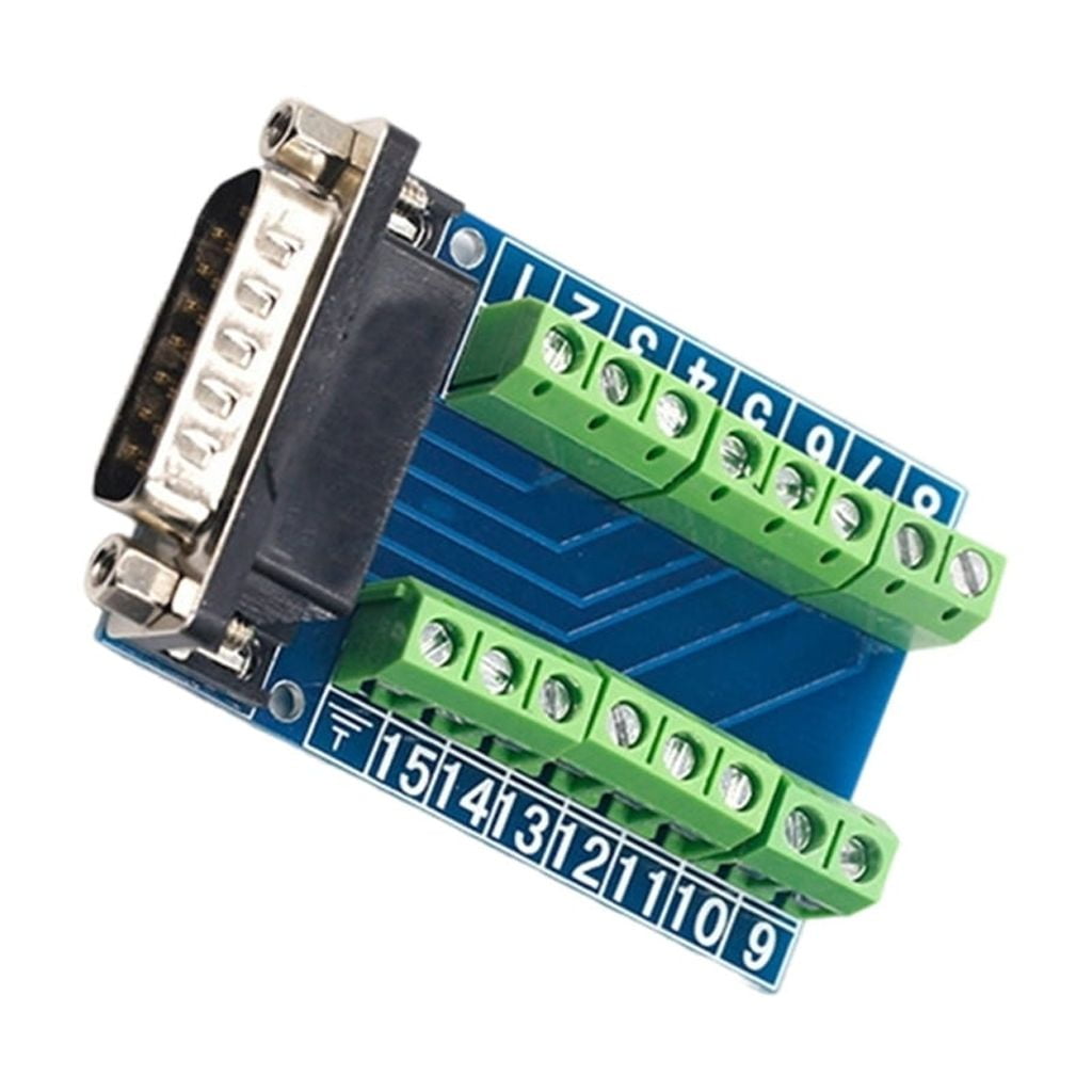 DB15 Port to Terminals Block Adapter Board Compatible for VGA Devices ...