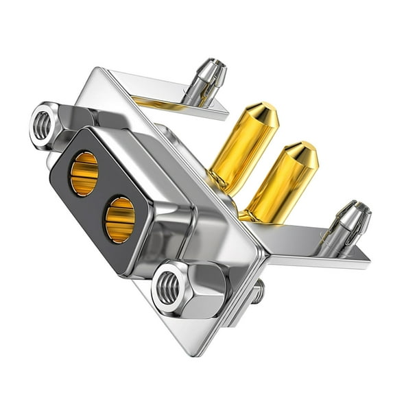 DB2 2W2 40A High Current Pin Connector 2Pin Right Angled PCB Solder ...