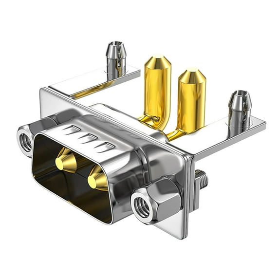 DB2 2W2 40A High Current Solid Pin Connector 2Pin Right Angled PCB ...