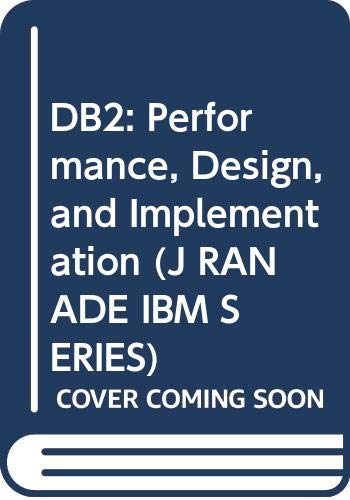 Pre-Owned DB2 Performance: Design and Implementation (J RANADE IBM SERIES) Hardcover - Walmart.com