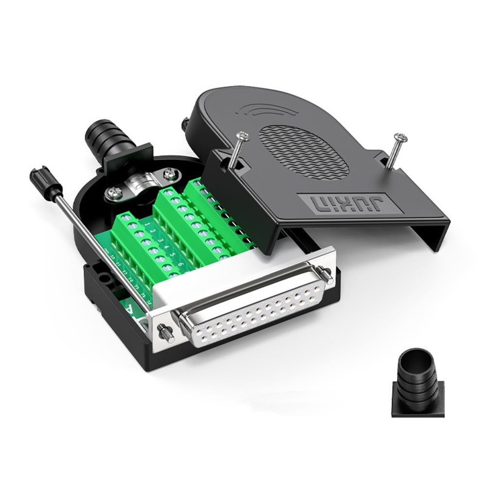 DB25 Breakout Board Connector with Screwless Terminal Assembly Supports ...