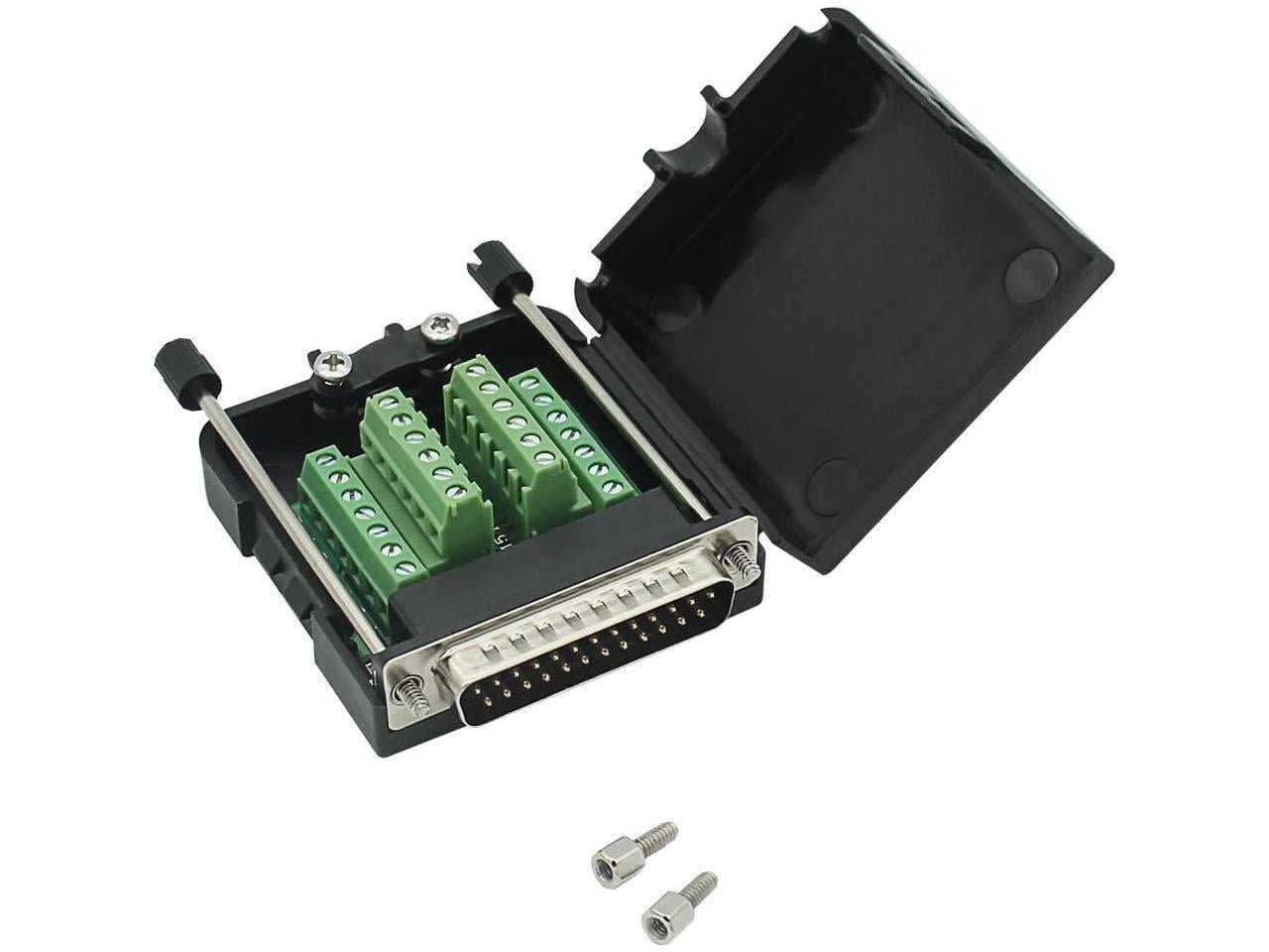 DB25 Breakout Board Solder-Free Male Adapter 25-pin Port Adapter to ...