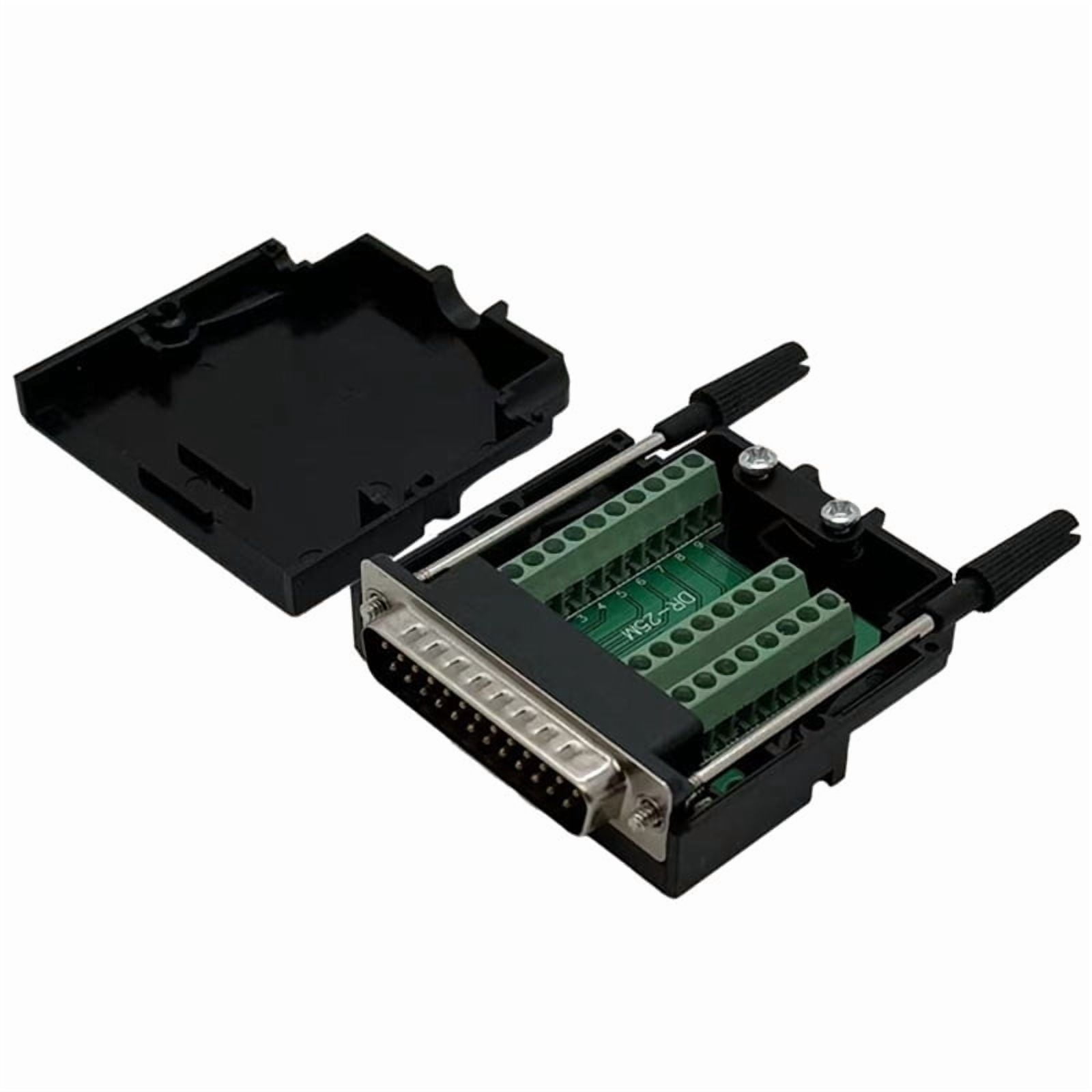 DB25 Breakout Board Solderless Female Adapter 25Pin Port to Terminal ...